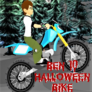 Ben 10 Halloween Bike - Juega Ben 10 Halloween Bike en UgameZone.com.